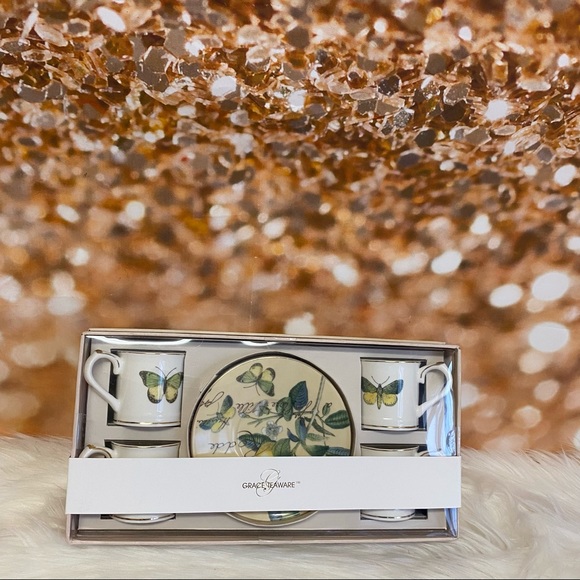 Grace Teaware | Dining | Grace Teaware Butterfly Teacup Saucers | Poshmark